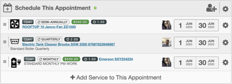 Electrical service contractor software
