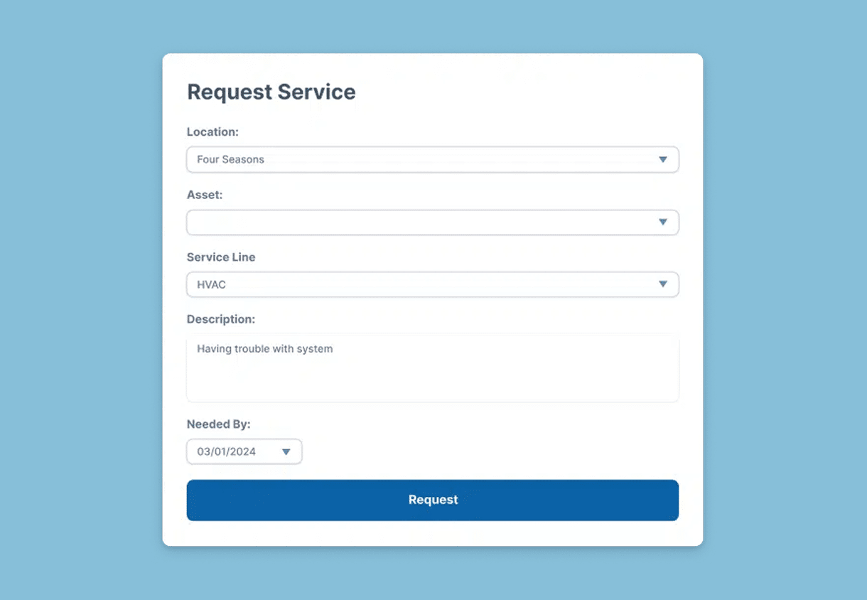 Service Portal Online Service Account Powered by ServiceTrade
